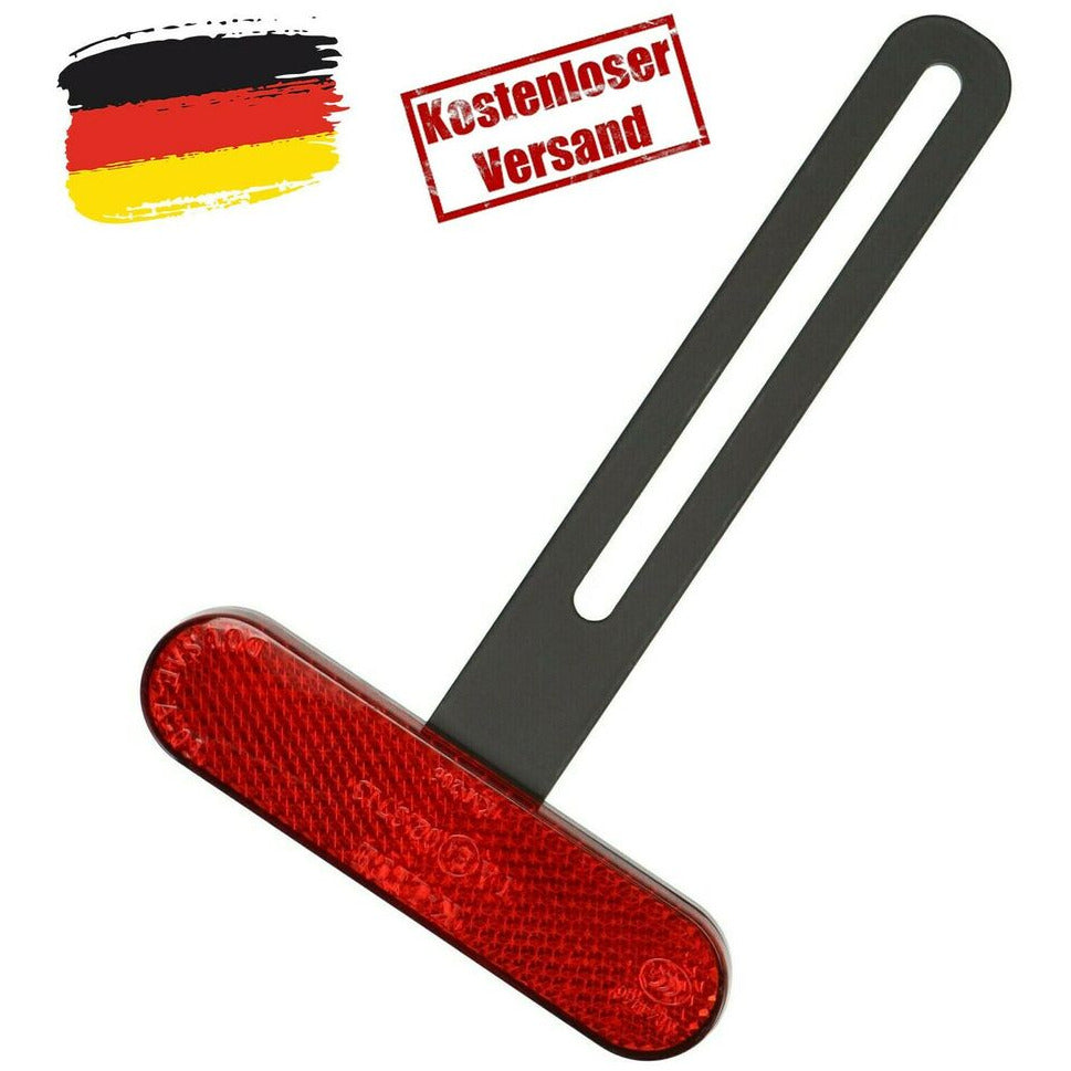 Universal reflector T-holder motorcycle scooter quad ATV license plate ...